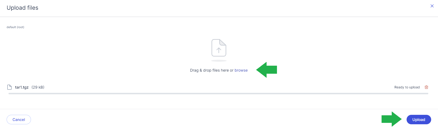 File Management Exasol SaaS Documentation