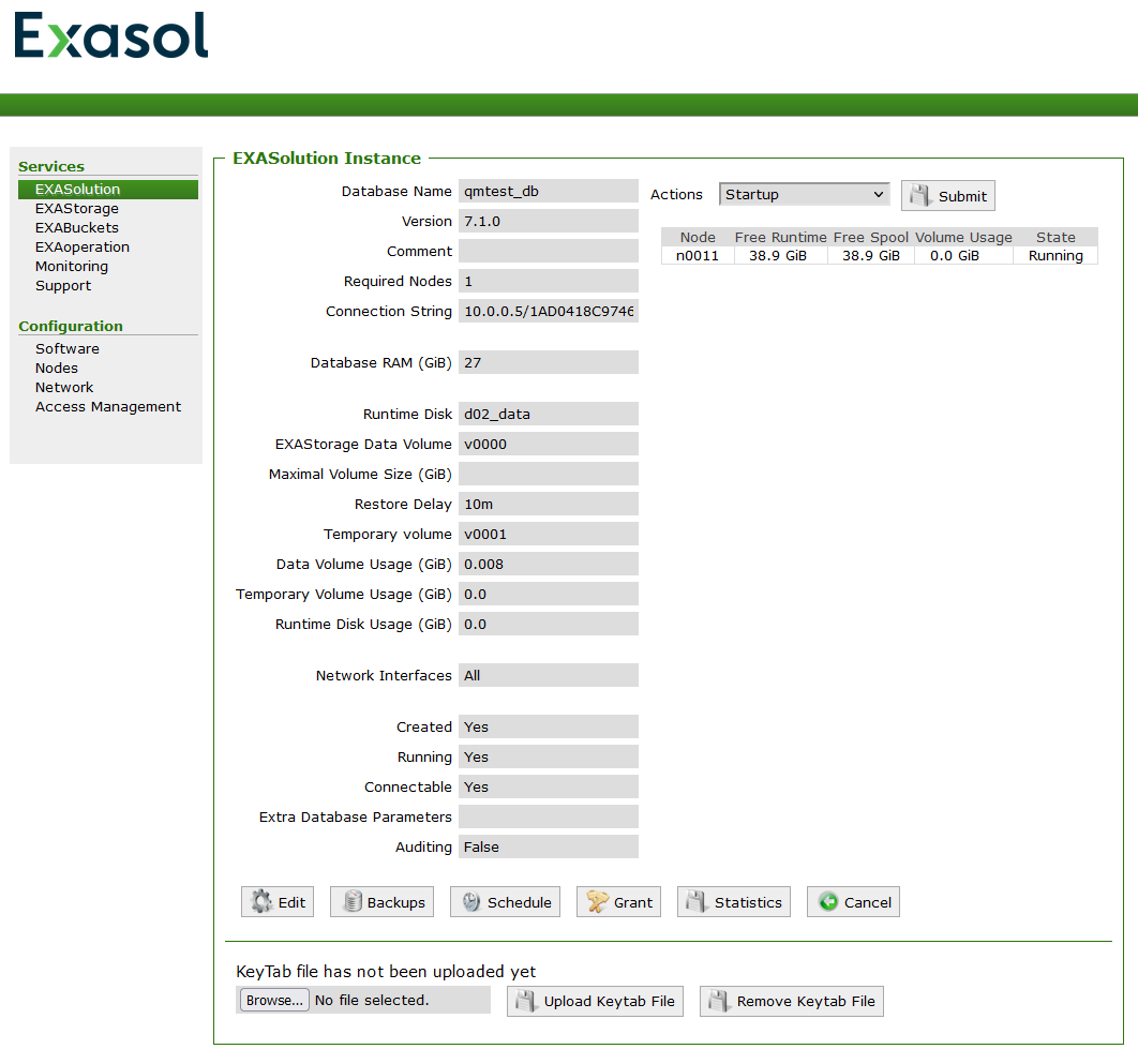 Update Procedure - AWS | Exasol DB Documentation
